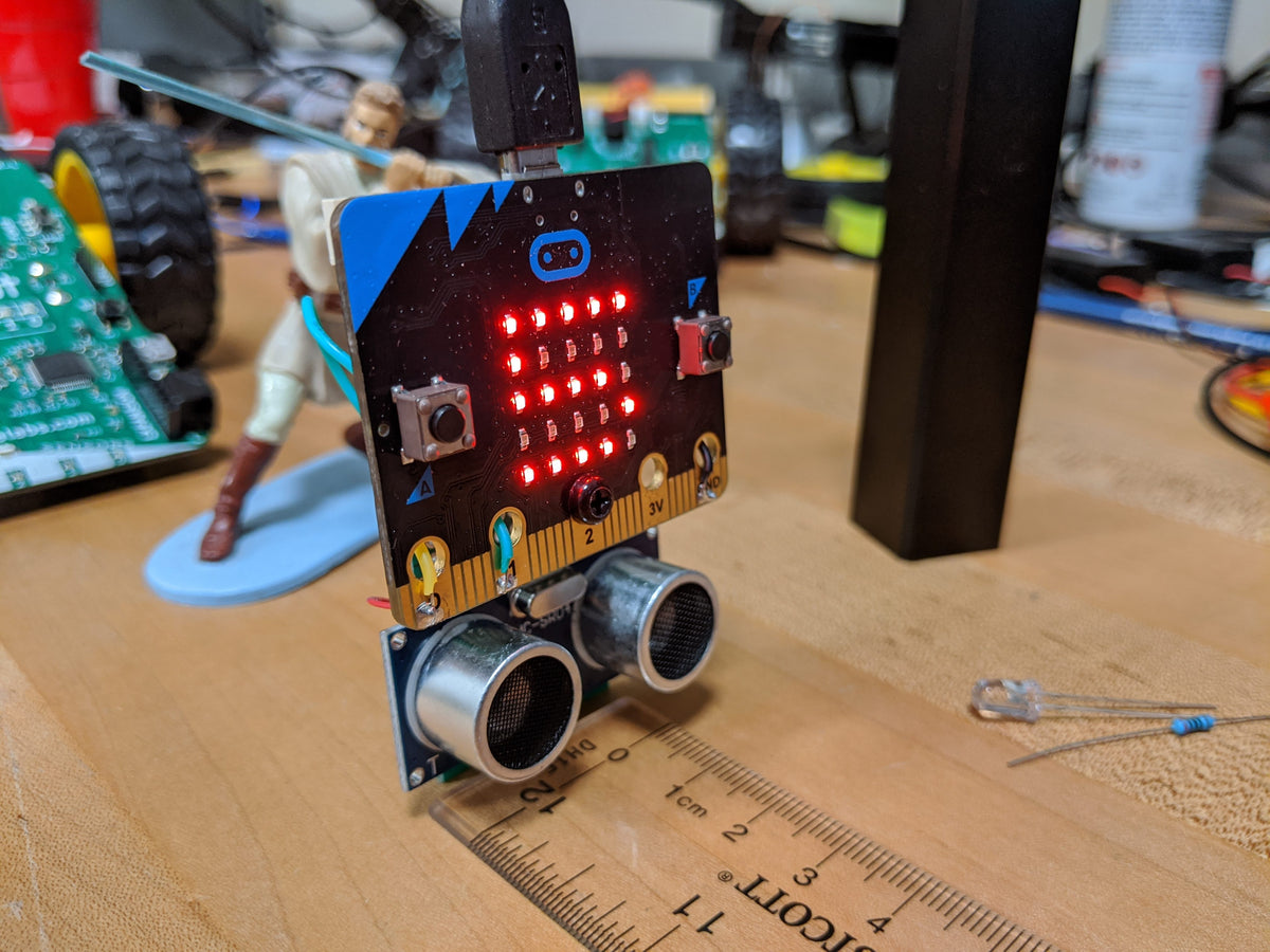 Ultrasonic Distance Sensor With Python And The Microbit Firia Labs