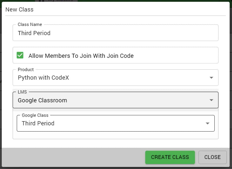 CodeSpace Google Classroom Integration – Firia Labs